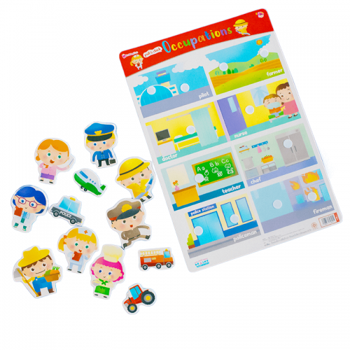 หนังสือเสริมพัฒนาสมองซีกซ้าย-ซีกขวา พร้อมกระดานดึงออก-แปะติด ตีนตุ๊กแก ...