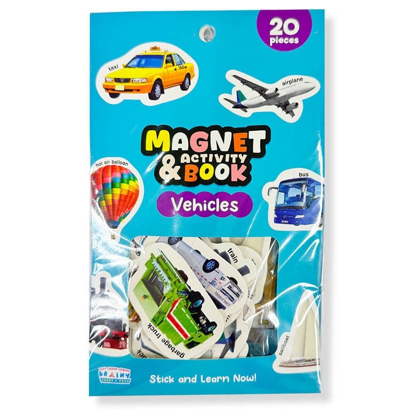 Magnet & Activity Book : Vehicles