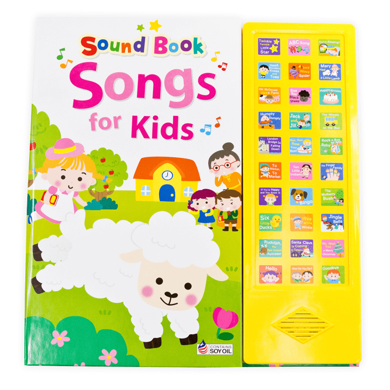 หนังสือพร้อมปุ่มกดฟังเสียง! ฝึกฟัง ฝึกร้อง เพลงเด็กแสนสนุก กับ Sound ...