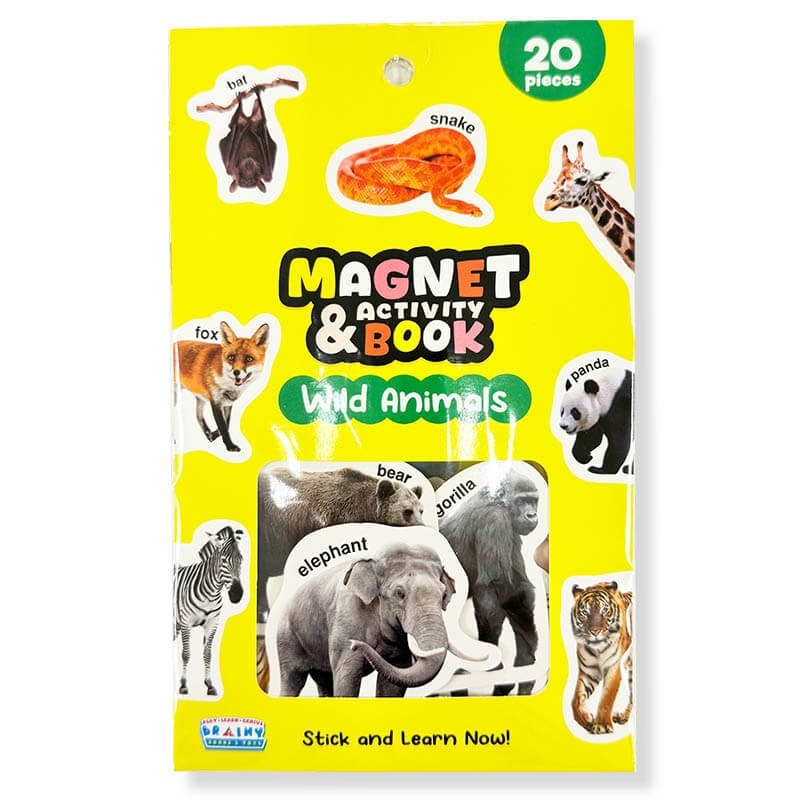 Magnet & Activity Book : Wild Animals